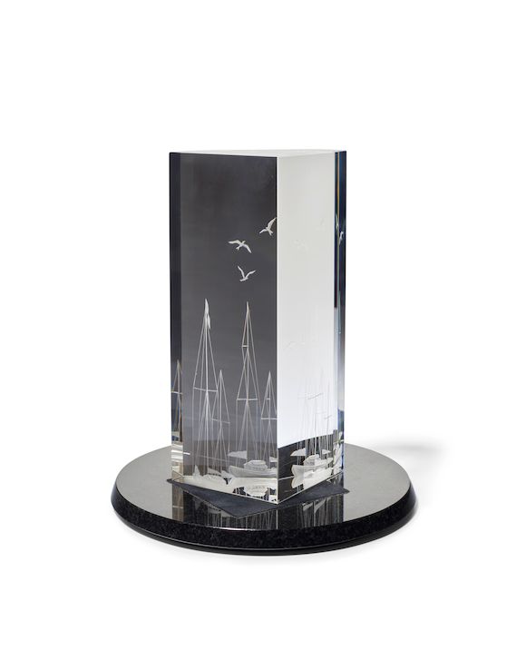 Bonhams : Steuben (Founded 1903) Harborsidecirca 1995#1168, designed by ...