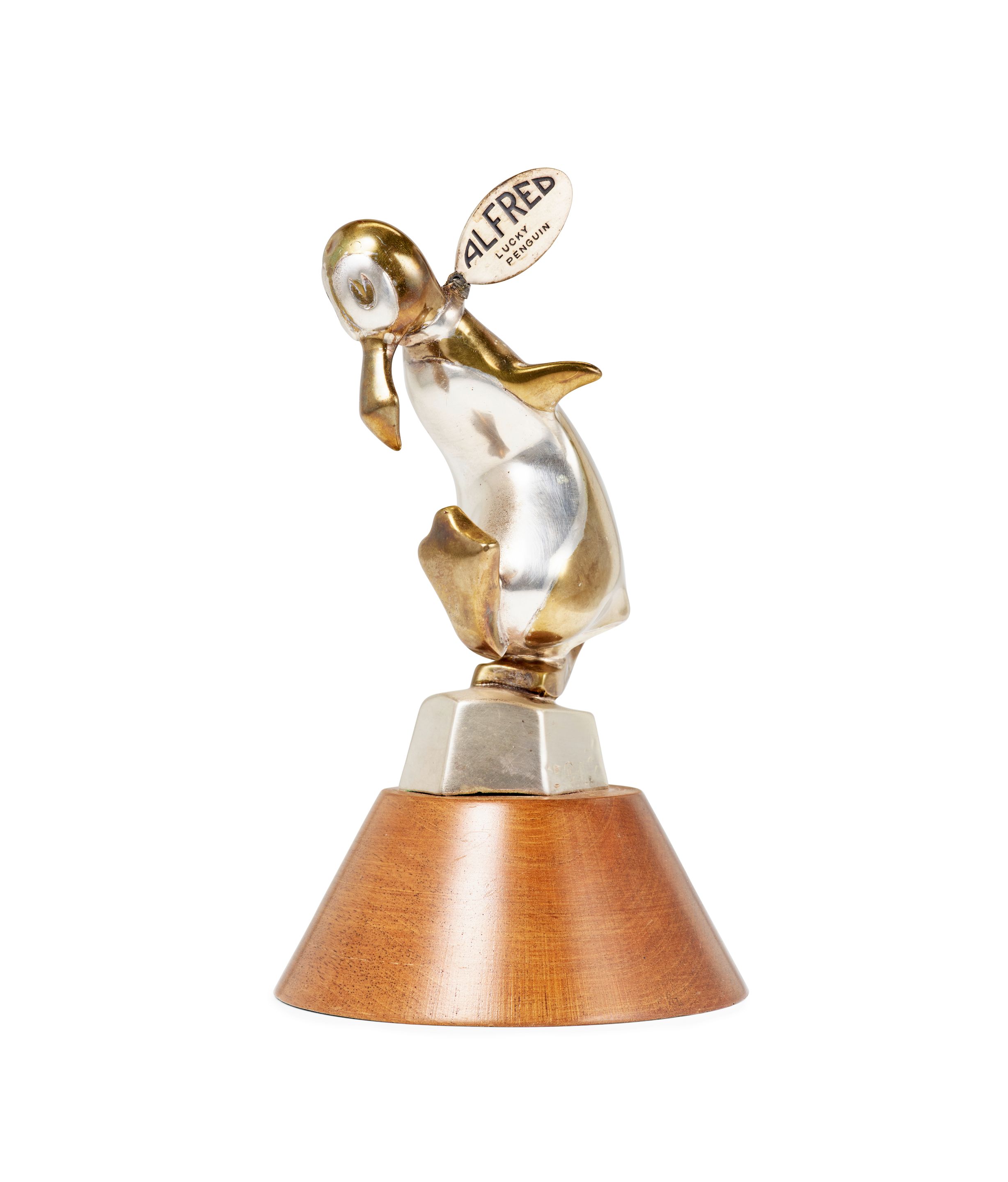 Bonhams Cars : An 'Alfred the Lucky Penguin' mascot by Jacques Cartier ...