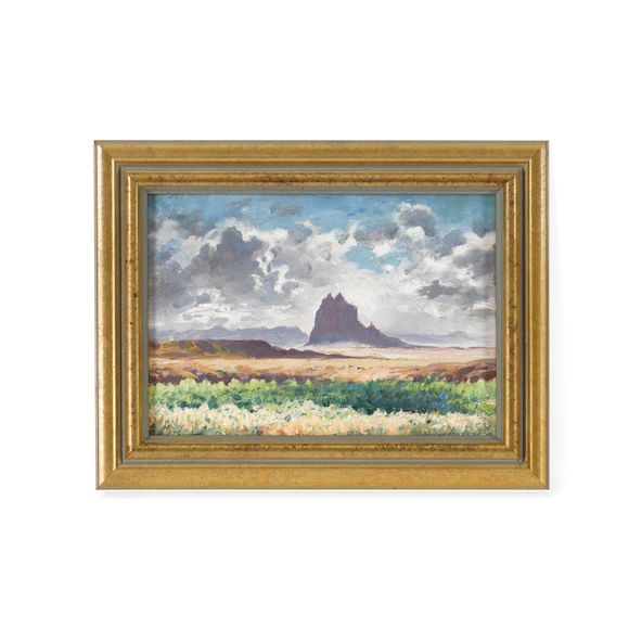 Bonhams : James Ormsbee Chapin (1887-1975) Ship Rock, New Mexico 10 x ...