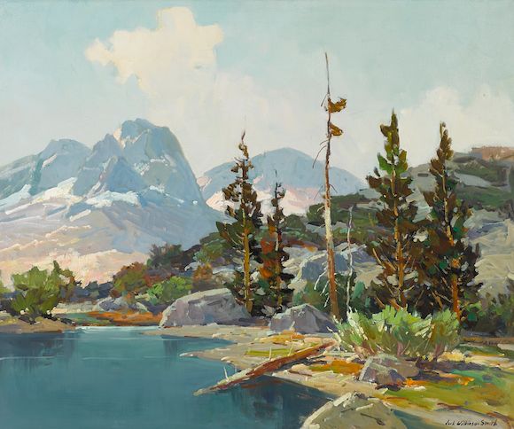Bonhams : Jack Wilkinson Smith (1873-1949) High Sierras (Mountain Lake ...