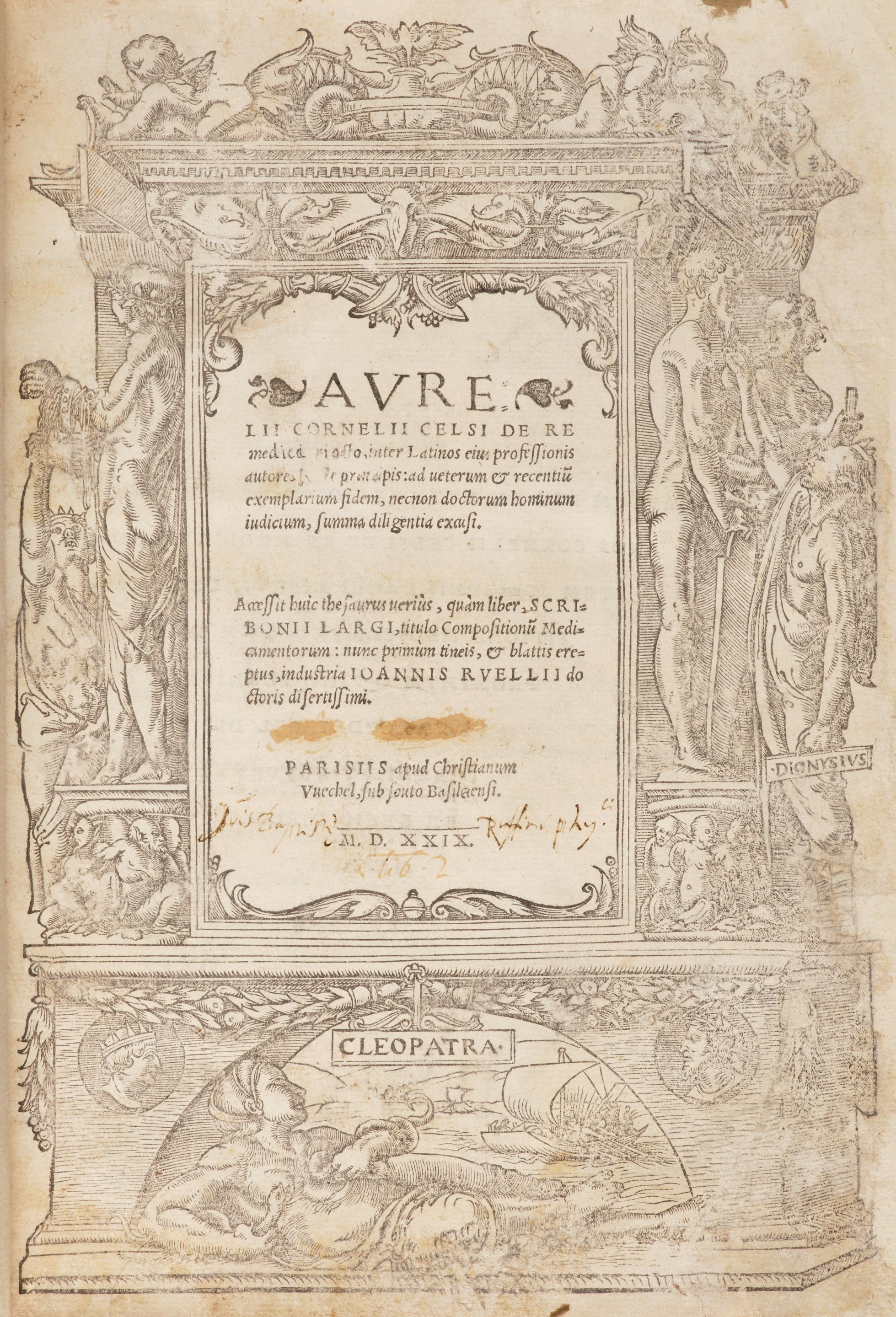 Bonhams : CELSUS, AULUS AURELIUS CORNELIUS C.25 B.C.E.-50. & SCRIBONIUS ...