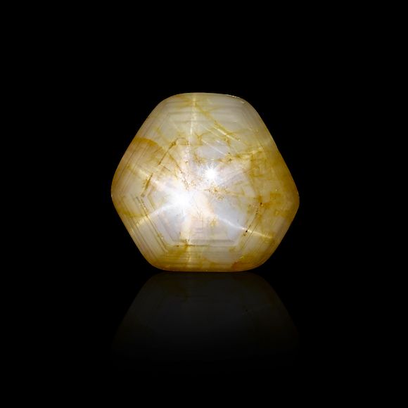 Bonhams : Unusual Double-sided Yellow Star Sapphire
