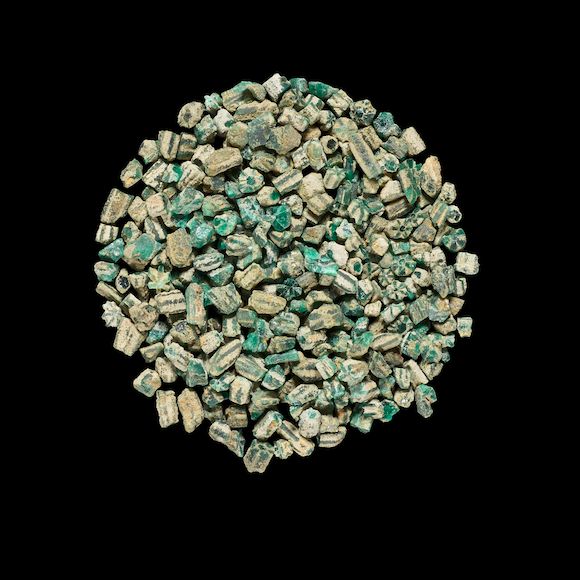 Bonhams : Parcel of Trapiche Emerald Rough