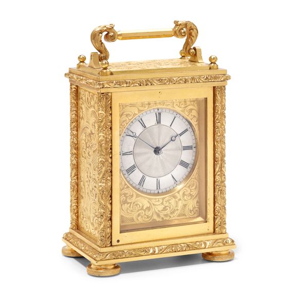 Bonhams : VINER & CO., LONDON. A FINE ENGRAVED GILT CARRIAGE ...