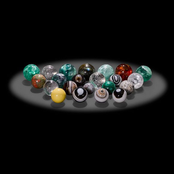 Bonhams : Twenty-two Small Mineral Spheres