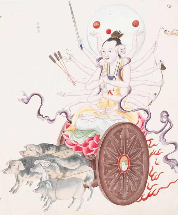 Bonhams : CHINESE PAINTINGS: GODS, CELESTIALS & IMMORTALS. An album ...