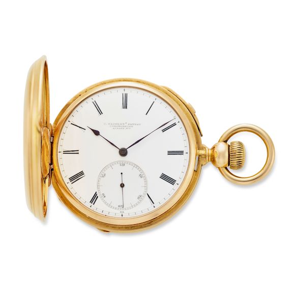 Bonhams : CHARLES FASOLDT, ALBANY, NY. A RARE 18K GOLD HUNTER CASED ...