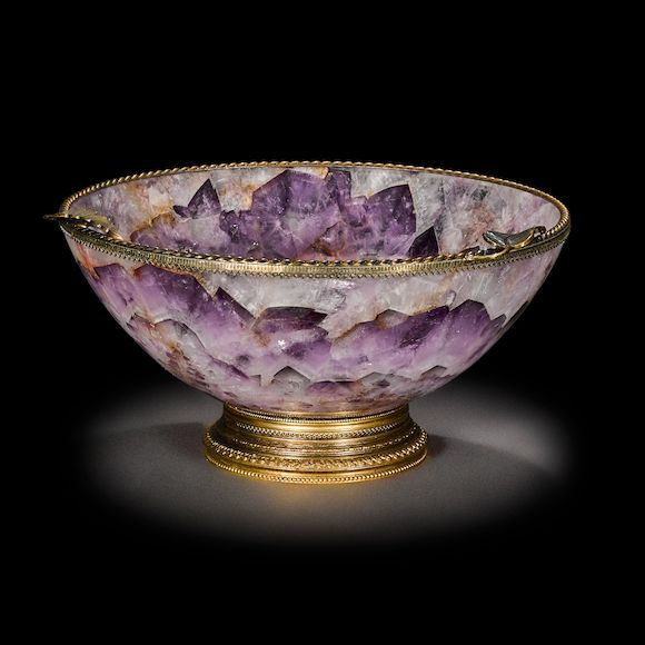 Bonhams : Chevron Amethyst Bowl