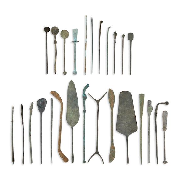 Bonhams : MEDICAL INSTRUMENTS. A group of Roman bronze surgical and ...