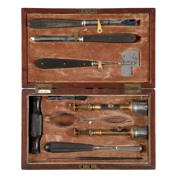 Bonhams : MEDICAL INSTRUMENTS. Trephination set by Savigny & Co ...