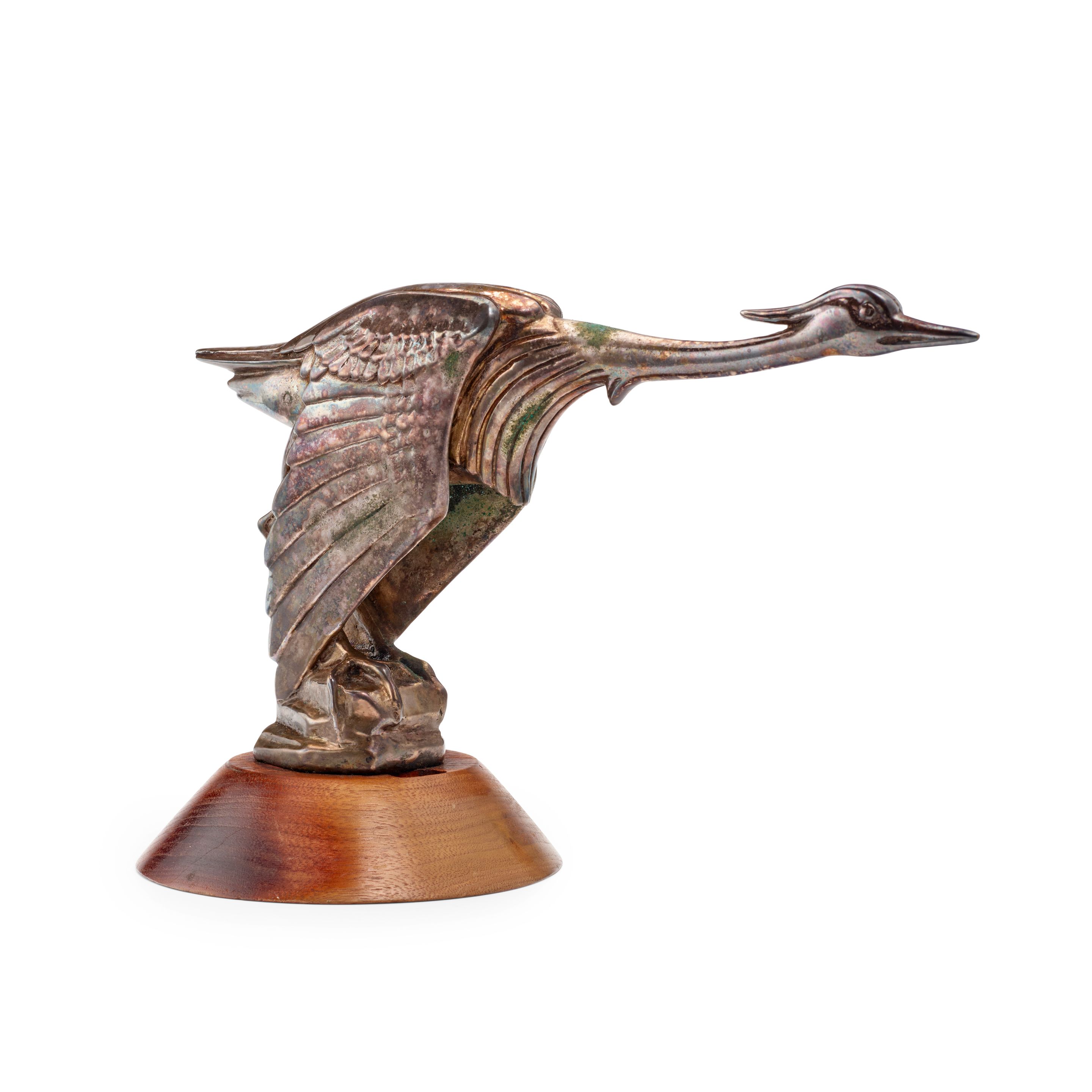 Bonhams Cars : A large Flying Stork mascot, French 1920s,