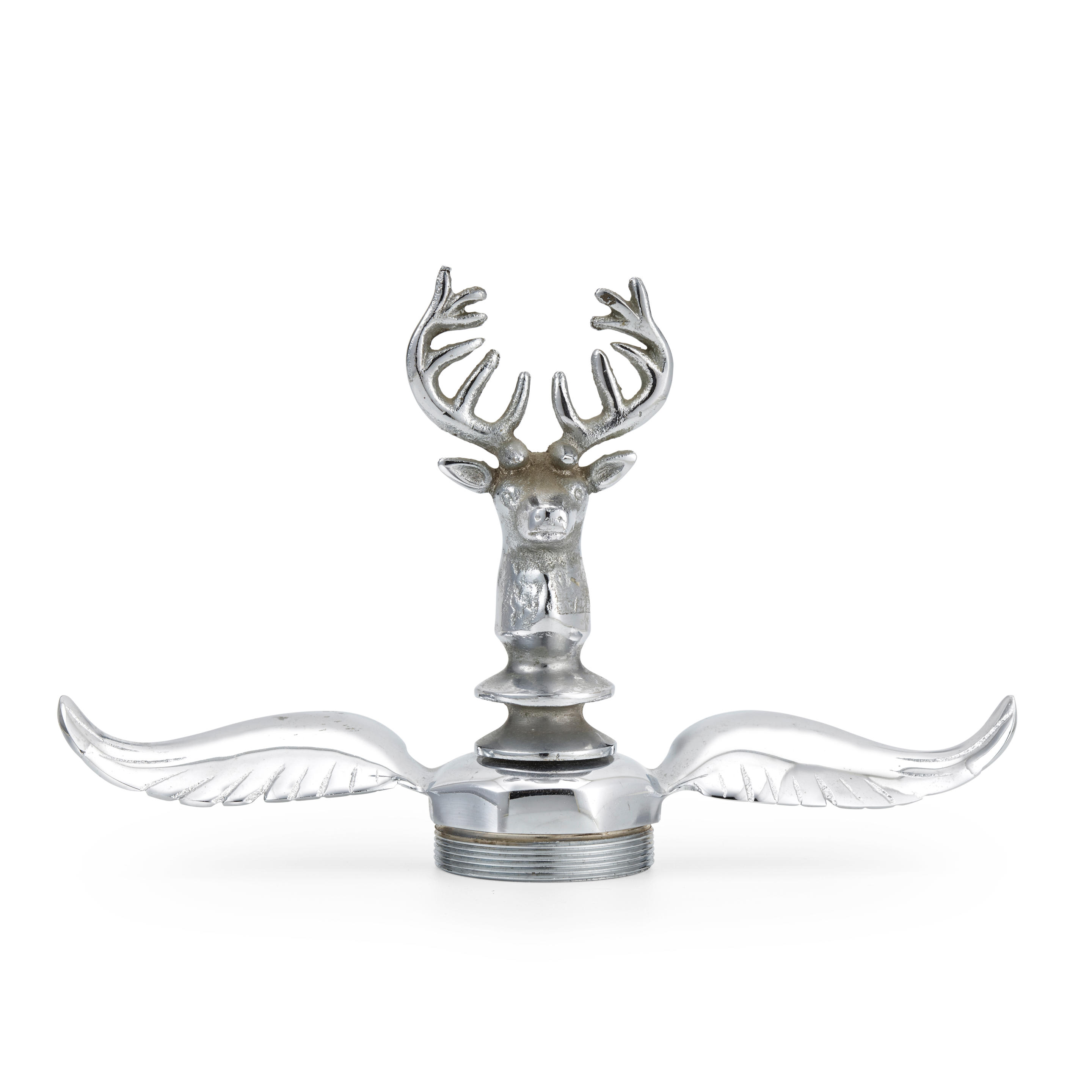 Bonhams Cars A Stag Head Mascot On A Winged Radiator Cap