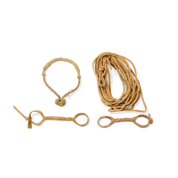 Bonhams : A group of Navajo rawhide items/tack