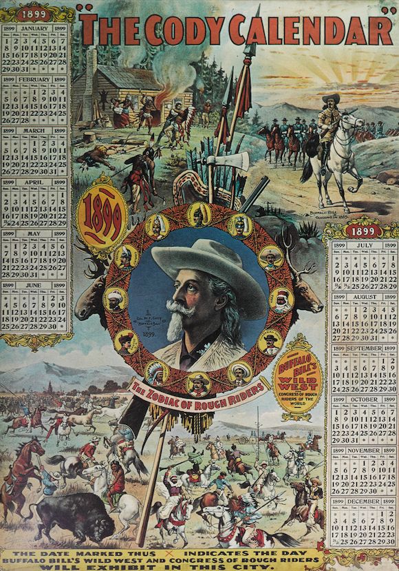 Bonhams : CODY CALENDAR. The Cody Calendar 1899 / The Date Marked Thus ...