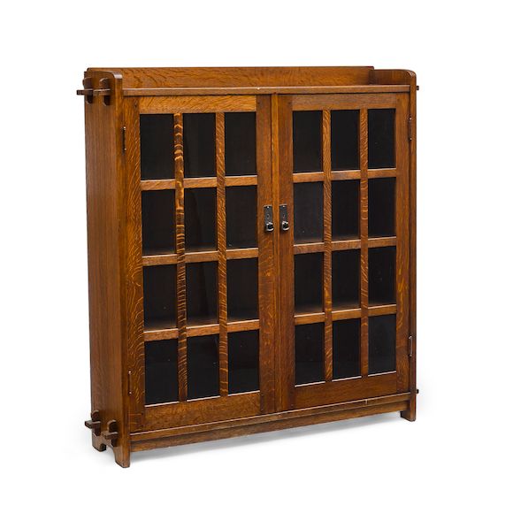 Bonhams : L. & J.G. Stickley Bookcase 645circa 1910oak, copper ...
