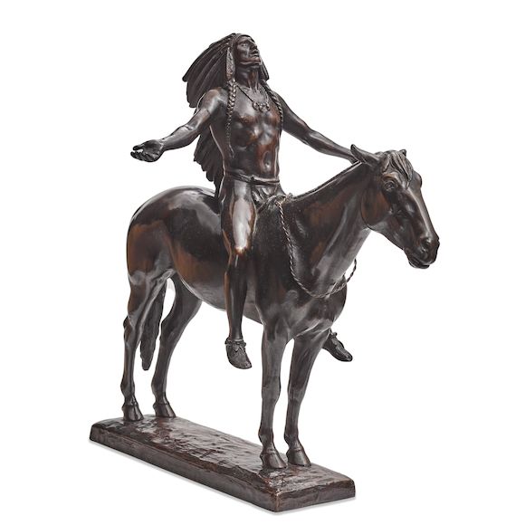 Bonhams : Cyrus Edwin Dallin (1861-1944) Appeal to the Great Spirit ...