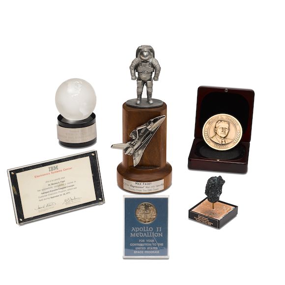 Bonhams : Dr Max Faget's Presentations and Awards Includes