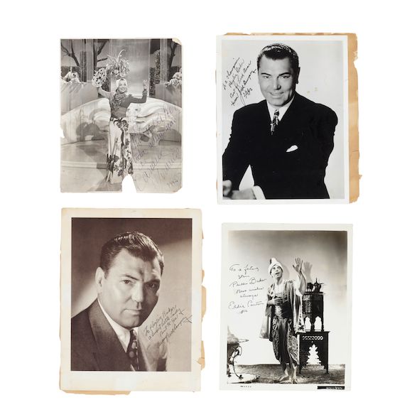 Bonhams : Carmen Miranda, Jack Dempsey, and Eddie Cantor