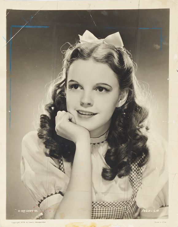 Bonhams : A Judy Garland original portrait photograph from The Wizard of Oz