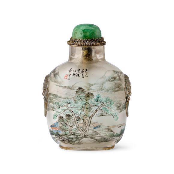Bonhams : AN INSIDE-PAINTED ROCK CRYSTAL SNUFF BOTTLE Ye ZhongsanSigned ...