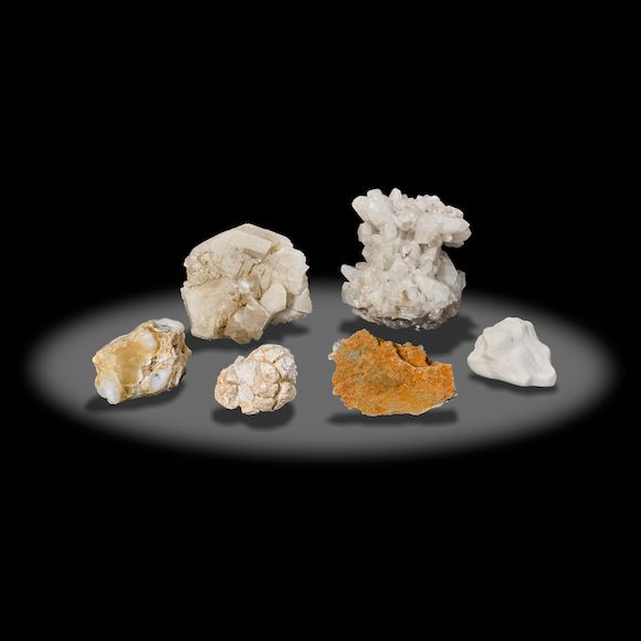 Bonhams : Colemanites and Five Other Turkish Minerals