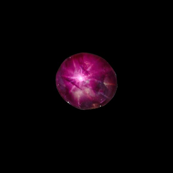 Bonhams : Star Ruby with Rare Multi-Ray Asterism