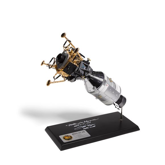 Bonhams : APOLLO 13 CSM & LM MODEL SIGNED BY FRED HAISE. Model, mixed ...