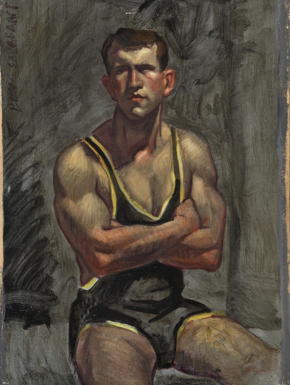 Bonhams : Mark Beard (born 1956) Jim Manfredi in Black / Yellow Singlet ...
