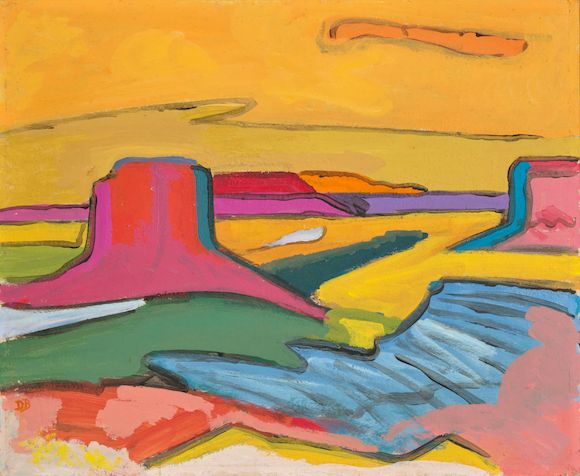 Bonhams : David Barbero (1938-1999) Monument Valley 14 x 17 in. (35.6 x ...