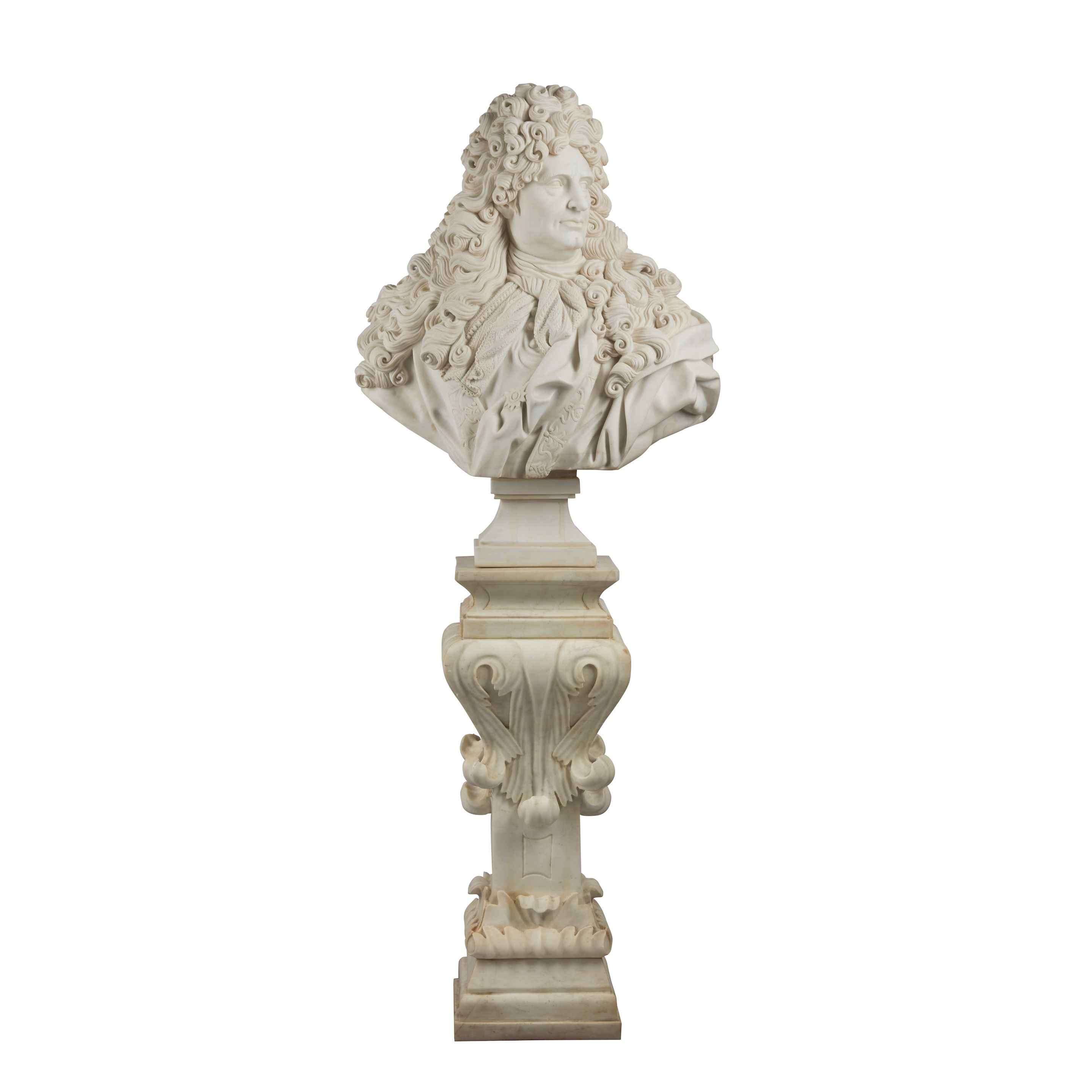 Bonhams : A MARBLE BUST OF THE ARCHITECT JULES HARDOUIN-MANSART