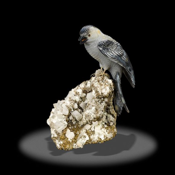 Bonhams : Exceptional Agate Carving of a Bird by Manfred Wild--"The ...