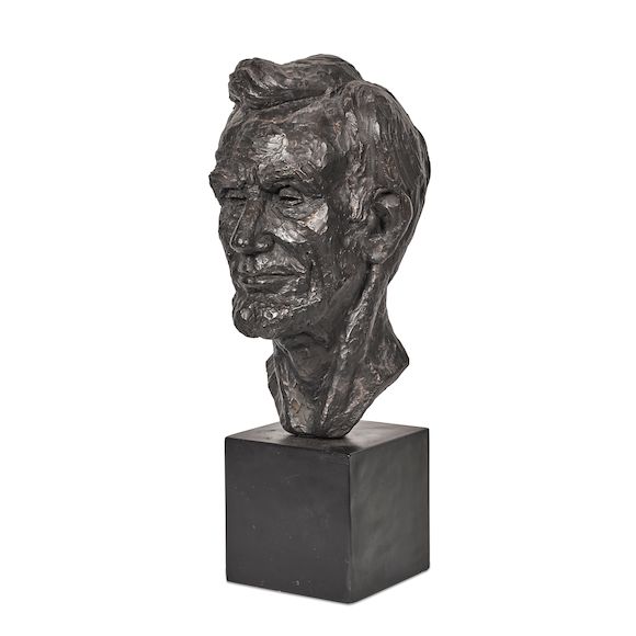 Bonhams : A BRONZE LINCOLN BUST BY LEO CHERNE. CHERNE, LEO, sculptor ...