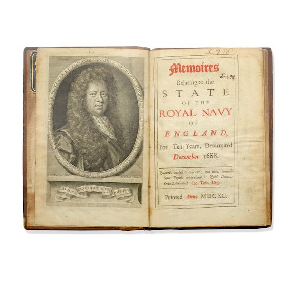 Bonhams : PEPYS, SAMUEL. 1633-1703. Memoires Relating to the State of ...