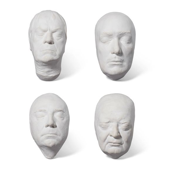 Bonhams : Four Plaster Life Casts of Golden Age Horror Stars