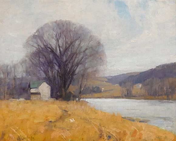 Bonhams : Allen Dean Cochran (1888-1971) Two early Spring landscapes (a ...