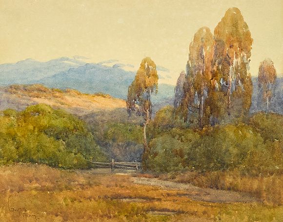 Bonhams : Grace Allison Griffith (1895-1955) Eucalypti in a California ...