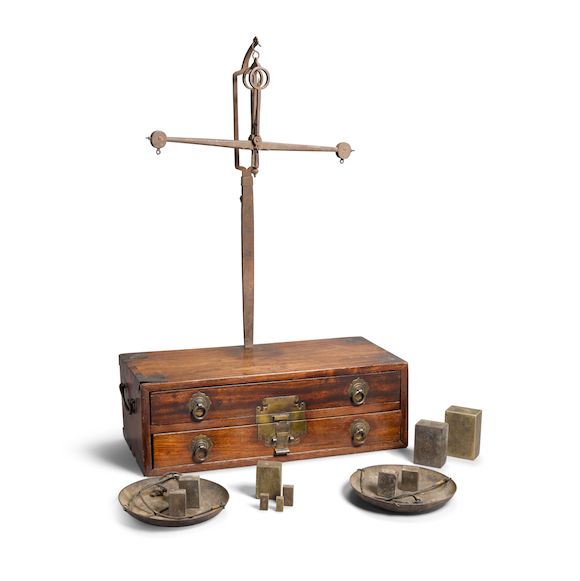 Bonhams : A JICHIMU BALANCE STAND, TIANPINGJIA 19th century