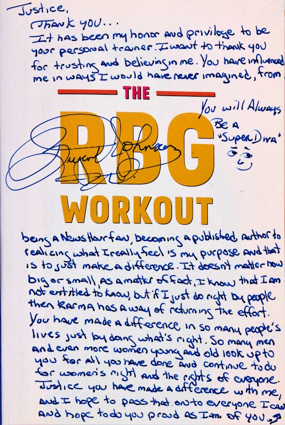 Bonhams : THE STRENGTH OF RUTH BADER GINSBURG. JOHNSON, BRYANT. The RBG ...