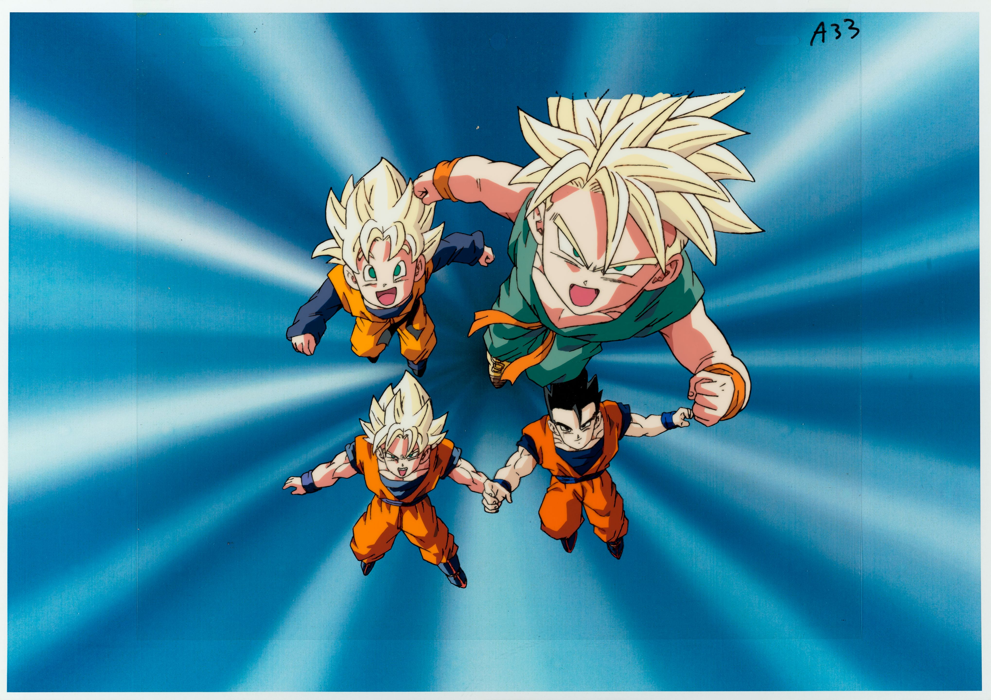 Dragon Ball Z, Super Saiyans - Son Goku, Goten, Trunks & Son Gohan ...