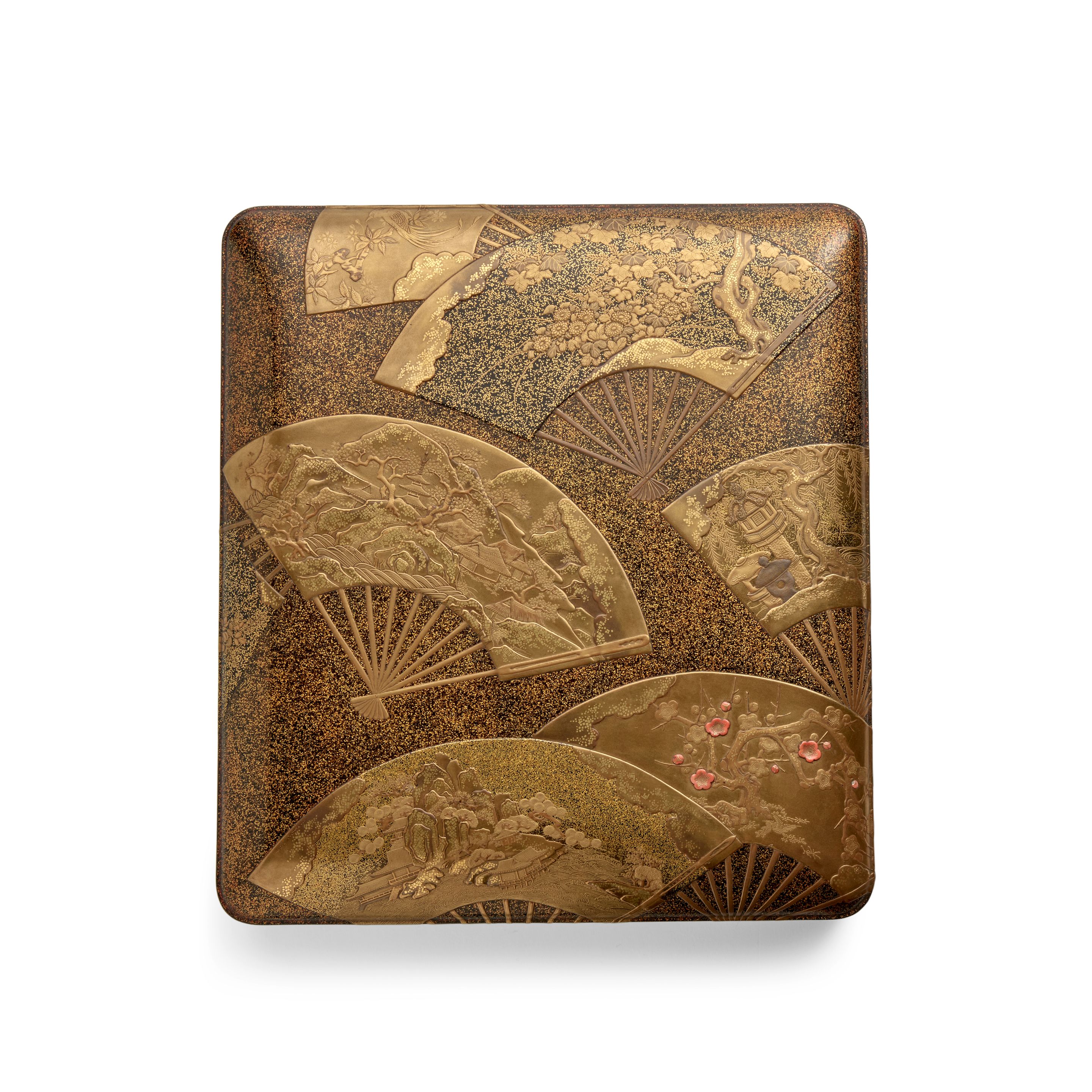 Bonhams : A GOLD LACQUER BOX Edo period (1615-1868), 19th century