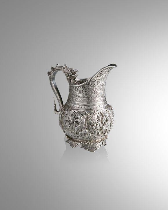 Bonhams : A SILVER MILK PITCHER LOWER BURMA (MYANMAR), CIRCA 1910