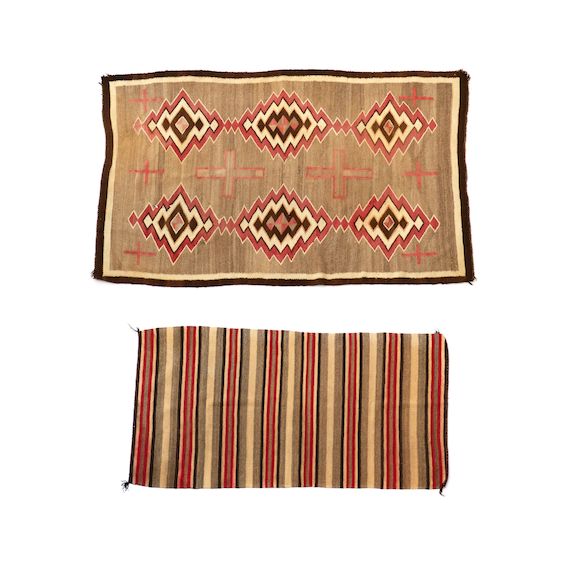Bonhams : Two Diné (Navajo) weavings