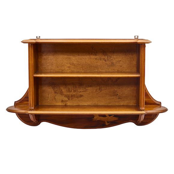 Bonhams : Émile Gallé (1846-1904) Hanging Shelfcirca 1900mahogany and ...