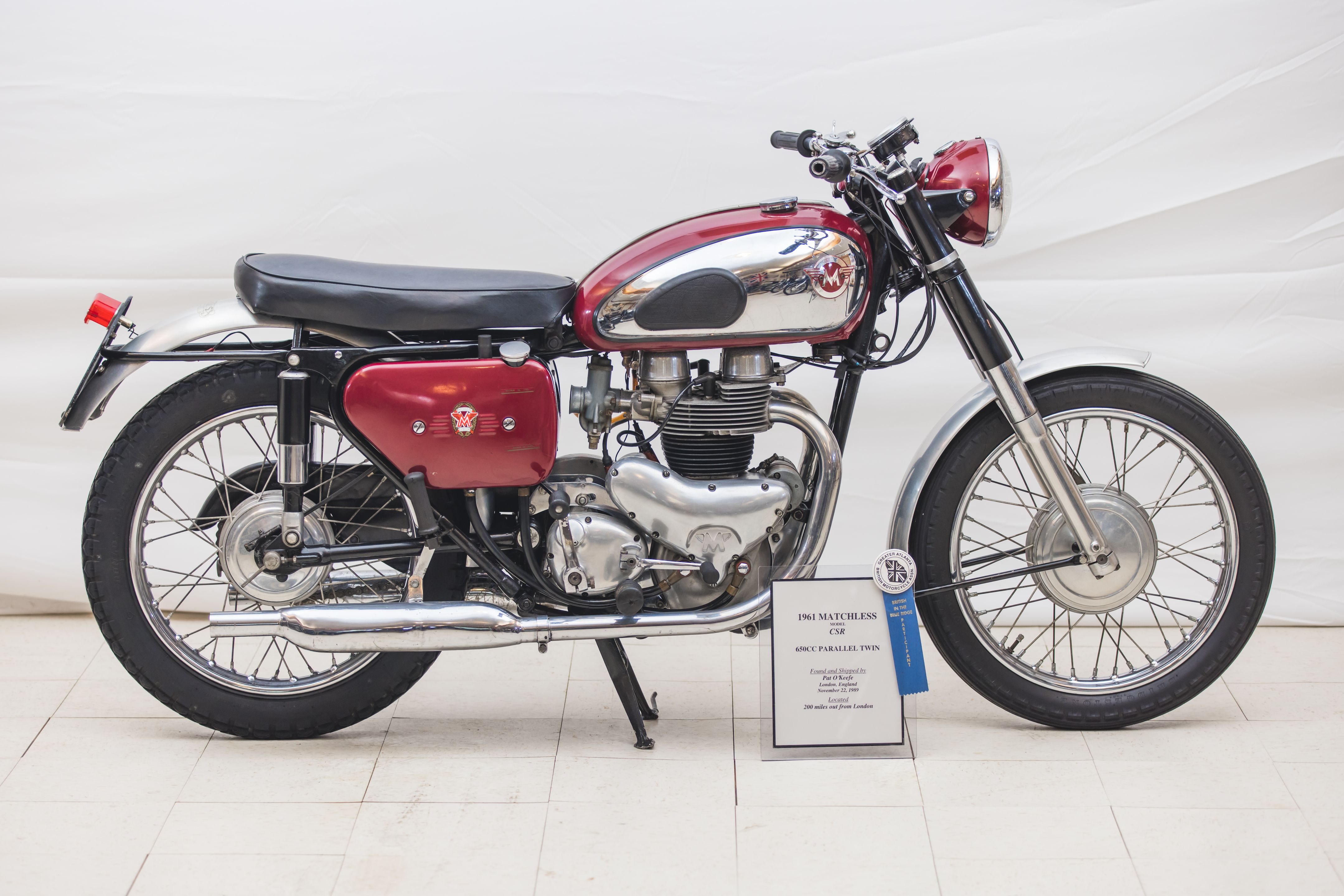 Bonhams Cars : 1960 Matchless CSR Frame no. X7086