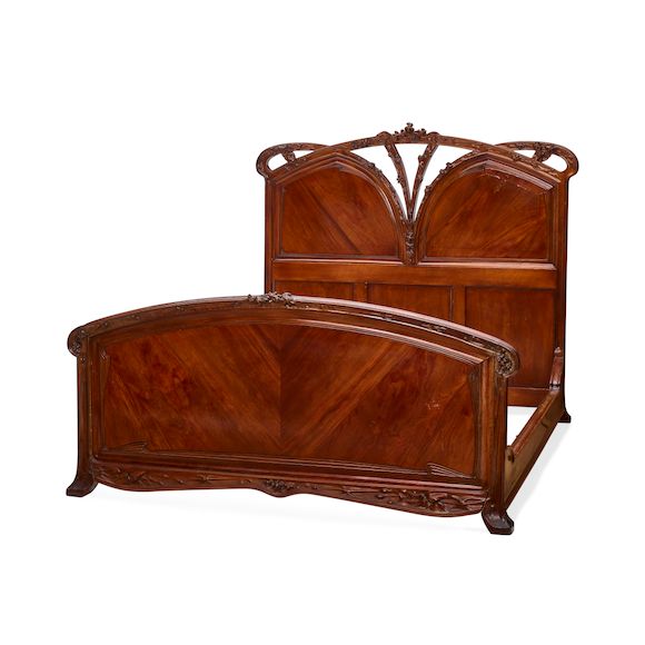 Bonhams : Louis Majorelle (1859-1926) Clématites Oversized Bedcirca ...