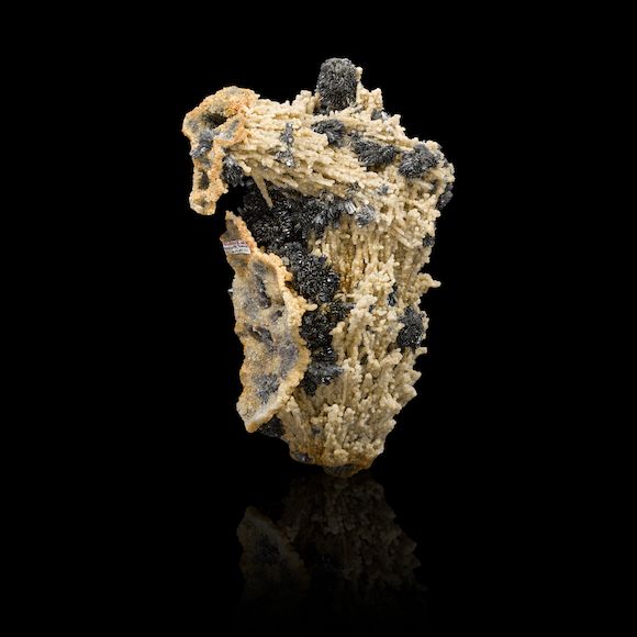 Bonhams : Stibnite on Matrix