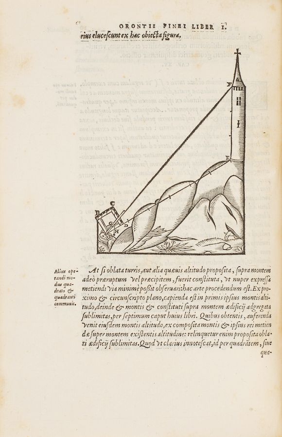 Bonhams : FINÉ, ORONCE (FINAEUS ORONTIUS). 1494-1555. De re & praxi ...