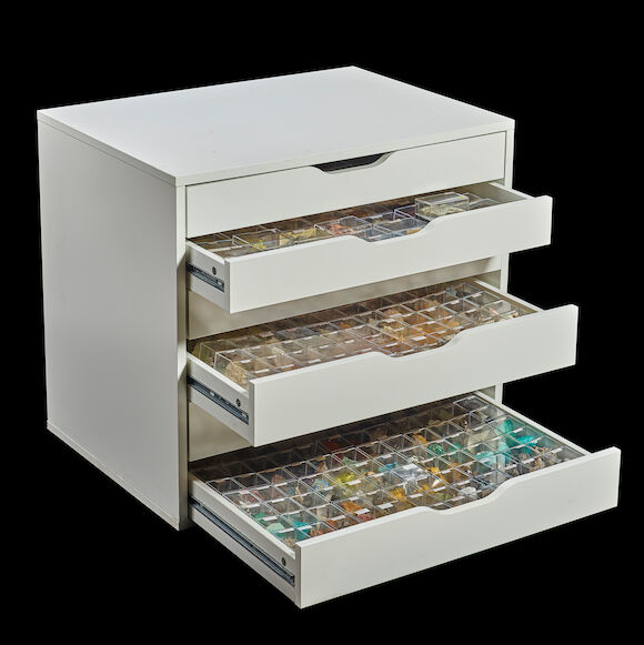 Bonhams : Mineral Cabinet with Over 430 Specimens from World Localities