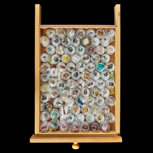 Bonhams : Eighty-three Small Bell Jars with Mineral Specimens