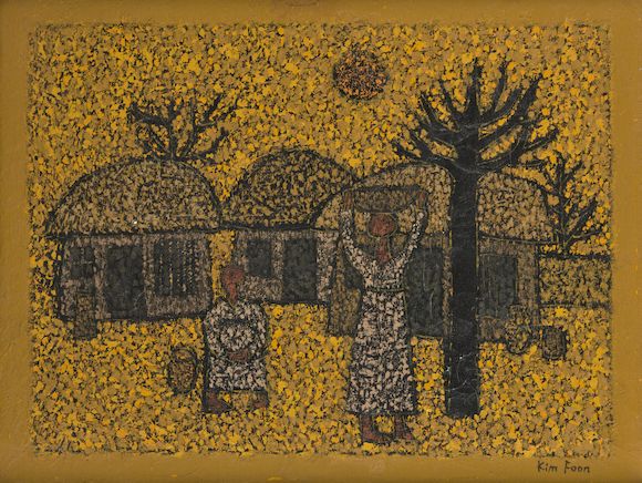 Bonhams : KIM FOON (1924-2013) Figures by the Roadside20th century